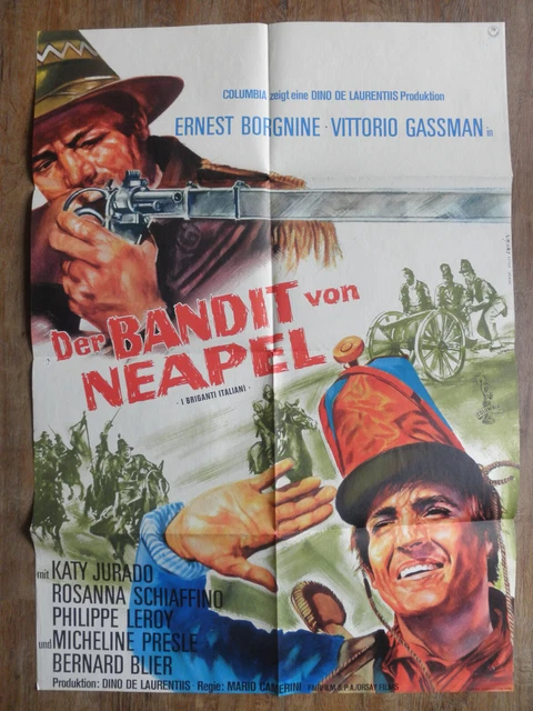 DER BANDIT VON Neapel / EA-A1-Plakat 1963 / Ernest Borgnine, Vittorio ...