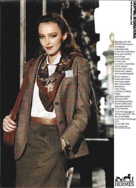 1980 HERMÈS AMEX Original Magazine Ad Rare Vintage Collectible £12.99 ...