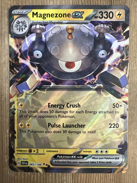 POKÉMON TCG MAGNEZONE ex Scarlet & Violet BASE Set 065/198 Holo Double ...