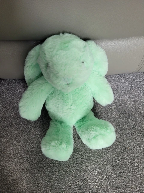 MORRISONS GREEN BUNNY Rabbit Plush Soft Toy - Excellent condition £8.99 ...