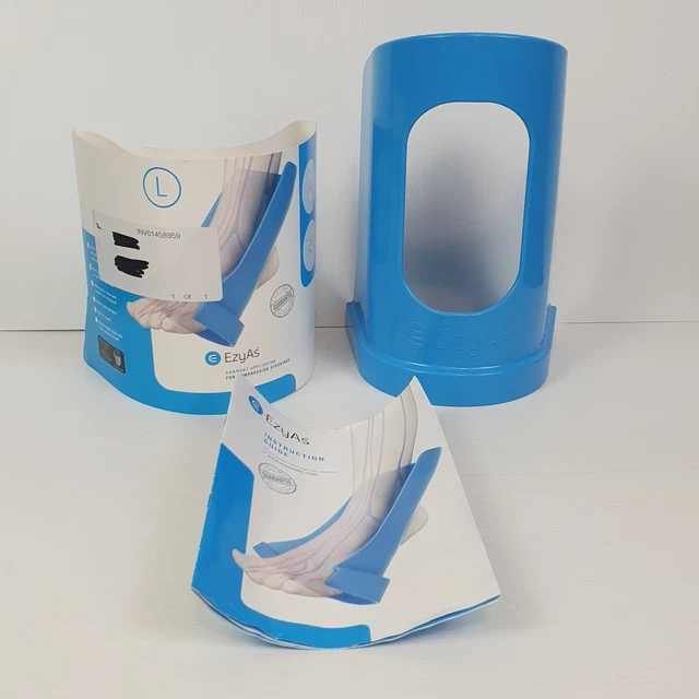 EZY-AS COMPRESSION STOCKING Applicator - LARGE Blue - VGC Ezy As EzyAs ...
