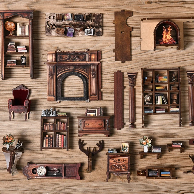 BOOK NOOK SAGITERRA Dollhouse Kit Dollhouse Kit DIY Miniature Dollhouse ...