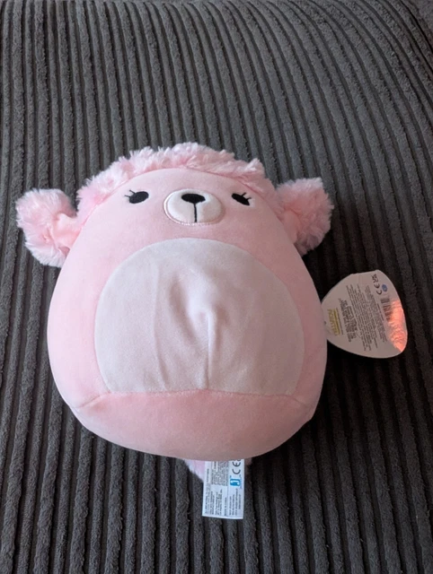 SQUISHMALLOW 7.5& CHLOE THE PINK POODLE DOG PLUSH TOY KELLYTOYS Tag ...