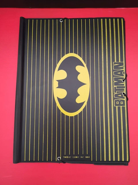 ANCIEN DOSSIER SCOLAIRE par exemple années 80 en plastique DC comics ...