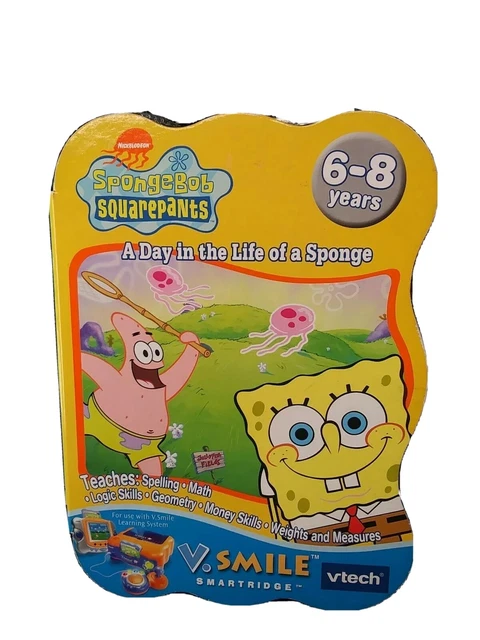 VTECH V SMILE Smartridge Spongebob Squarepants Math Logic skills ...