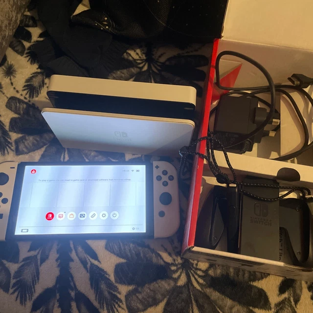 NINTENDO SWITCH OLED Model HEG-001 Handheld Console - 64GB - White £215 ...