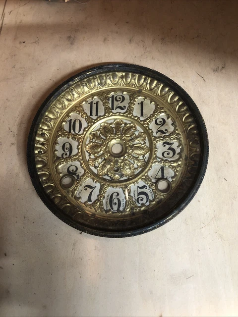 VINTAGE ANTIQUE SETH Thomas Mantle Winding Clock Face & Bezel Glass ...