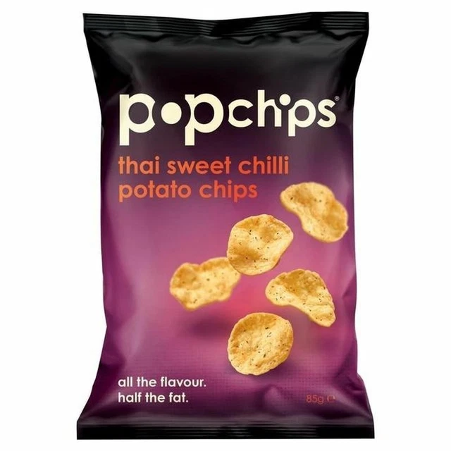 POPCHIPS THAI SWEET Chilli Popped Potato Crisps 85g - Pack of 2 £9.15 ...