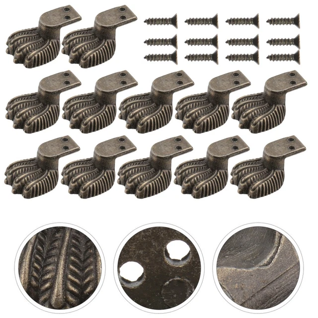 3 COUNT DECORATIVE Box Feet Jewelry Legs Furniture Foot Pad Table ...