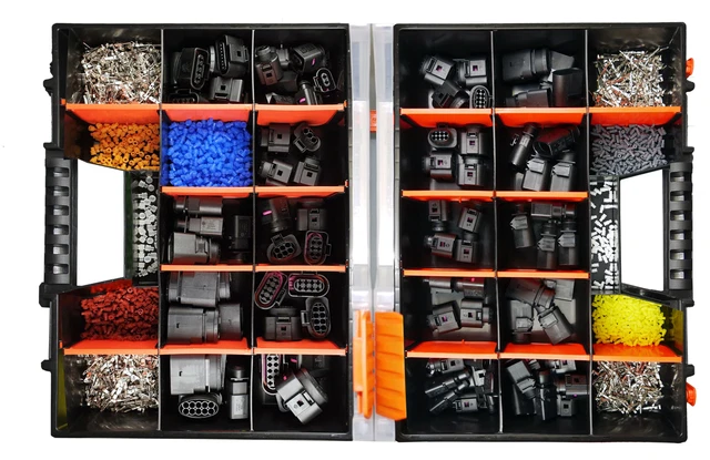 SORTIMENT PASST ZU VW Steckverbinder Stecker JPT u. MicroTimer 2-pol. u ...