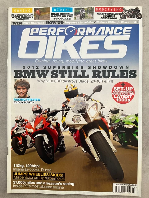 PERFORMANCE BIKES MAGAZINE - March 2012 - S1000RR v Blade v ZX-10R v R1 ...