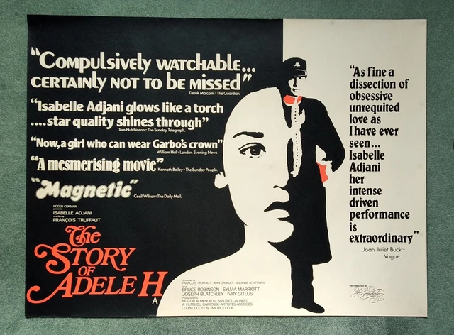 THE STORY OF ADELE H. (1975) rare original UK quad movie poster Isabelle Adjani £45.00 - PicClick UK