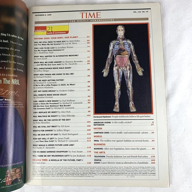 TIME MAGAZINE HEALTH Medicine Beyond 2000 News Current Events November ...