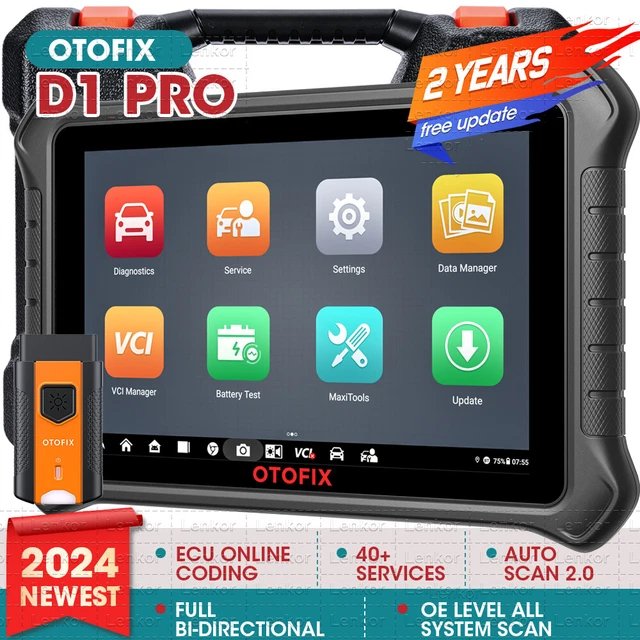 2024 OTOFIX D1 PRO Valise diagnostics Systèmes Complète Codage ECU Test ...