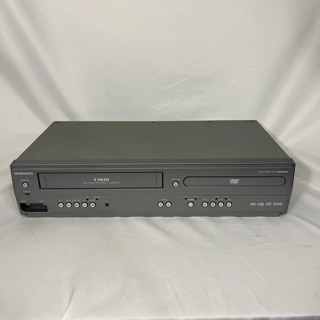 MAGNAVOX DVD VCR Combo Player VHS Recorder CMWD2206 Tested No Remote ...