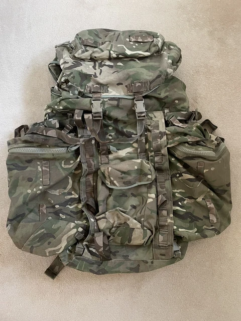 GENUINE BRITISH ARMY Issue MTP 120L Infantry Long Back Bergen PLCE £50. ...