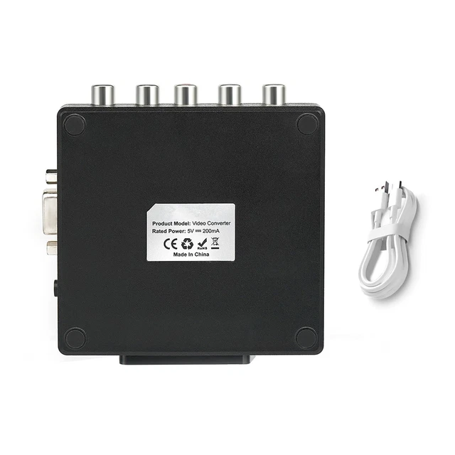 RGBS VGA TO YPBPR Component Converter SCART to YPBPR for N64 PS1 PS2 ...