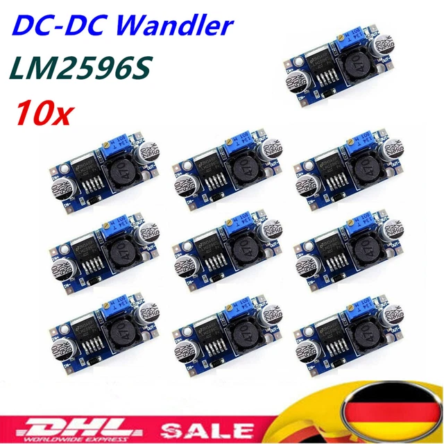 NEU LM2596S DC Step Down Spannungswandler Arduino Modul Regler LM2596S ...