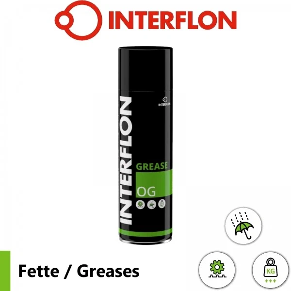 INTERFLON GREASE OG Spray Box 500ml Lithium Calcium Complex Lubricating ...