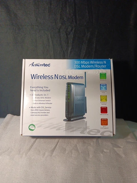 ACTIONTEC GT784WN 01 Wireless N DSL Modem Router CRCA1311702085 $28.00 ...