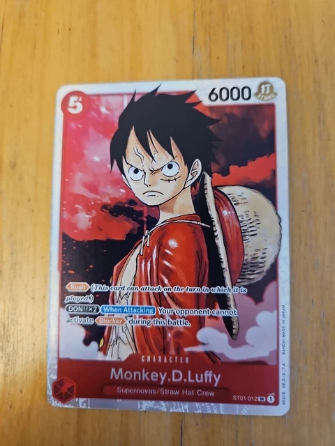 ONE PIECE TCG Monkey D. Luffy ST01-012 SR Einzelkarte Starter Deck Prerelease EUR 4,05 - PicClick DE