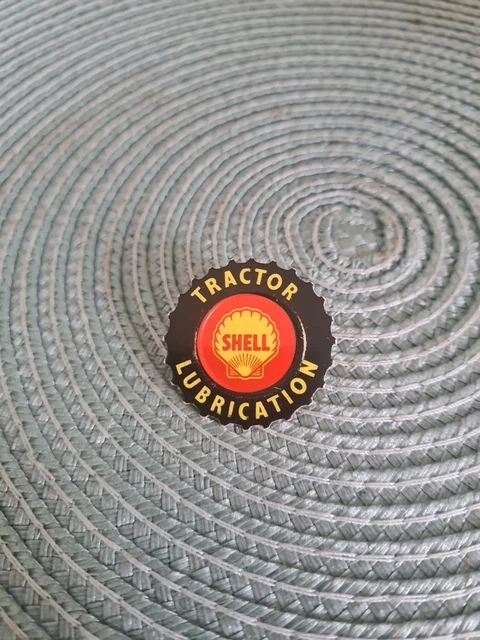 RARE VINTAGE 50S/60S SHELL Tractor Lubrication Pin Badge Exellent ...