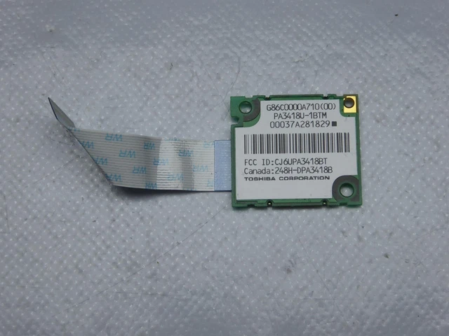 TOSHIBA PORTEGE R200 Module Bluetooth avec Câble PA3418U-1BTM #3868 EUR ...