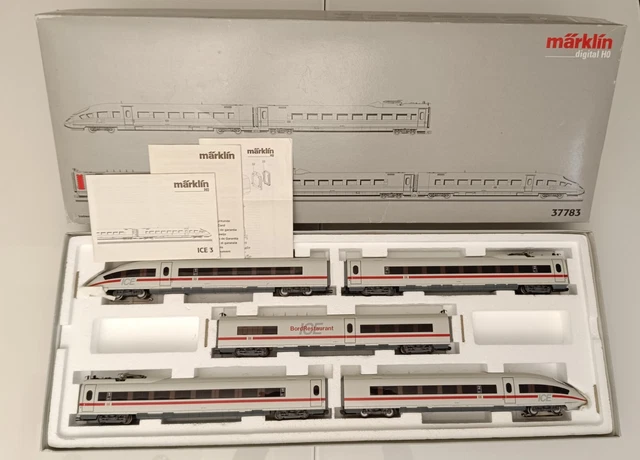 MÄRKLIN 37783 DIGITAL ICE 3 BR 406 DB AG Spur H0 Triebwagenzug ...