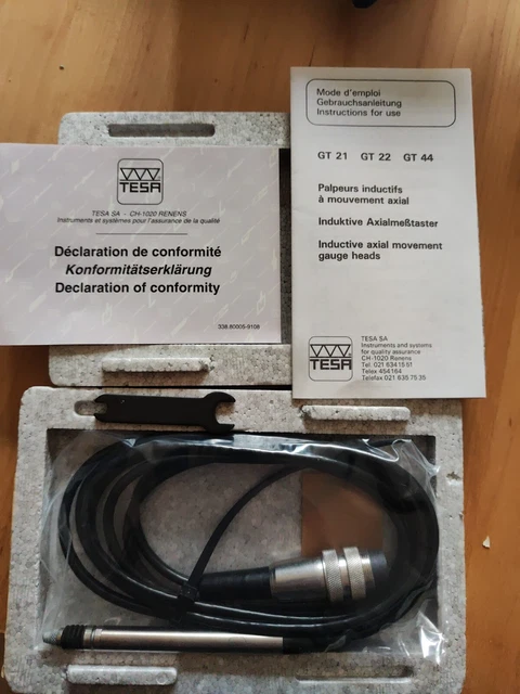 TESA SA INDUCTIVE Axial Mouvement Gauge Head. Palpeur Inductif A ...