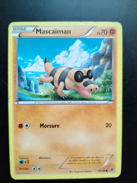 CARTE POKEMON MASCAIMAN 60/98 NB Pouvoirs Emergeants EUR 2,80 - PicClick FR