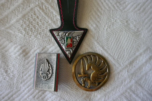 FOREIGN LEGION BADGE 2° REP Beret Badge Drago Olivier Métra 1950 ...