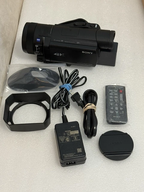 SONY FDR-AX100 4K Ultra HD Camcorder - Bundle w/ 128GB SD Card, Hood ...