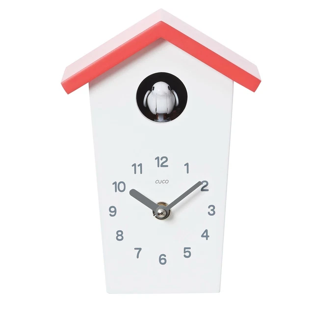 MINI KUCKUCKSUHR HOCHHAUS moderne Kuckucksuhr Schwarzwalduhr 17,0 × 12 ...