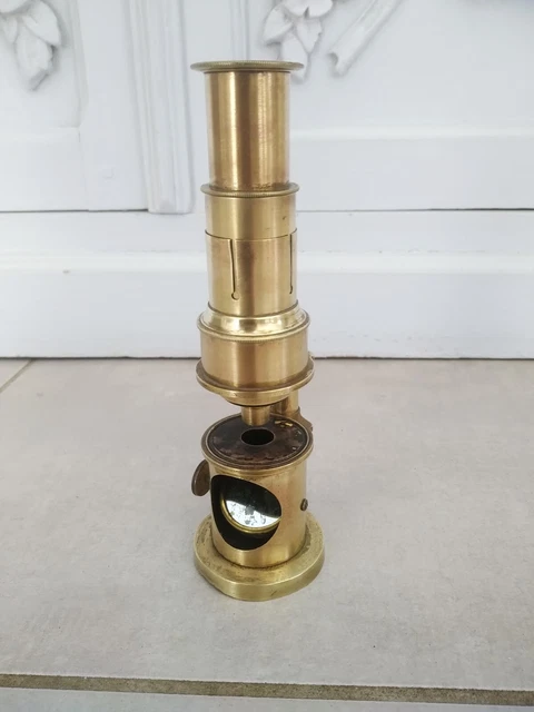 INSTRUMENT SCIENTIFIQUE ANCIEN microscope entomologiste ou etudiant fin ...