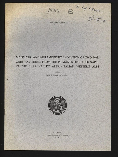 MAGMATIC AND METAMORPHIC EVOLUTION OF TWO Fe-Ti GABBROIC SERIES FROM ...