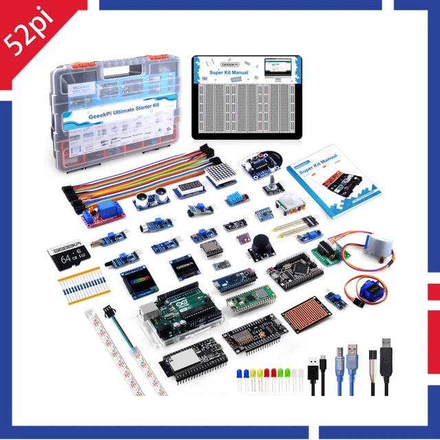 DEVELOPMENT BOARDS ULTIMATE Starter Kit Raspberry Pi Pico, Arduino, ESP ...