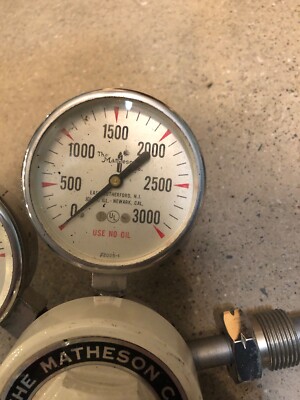 MATHESON OXYGEN ACETYLENE Gas Pressure Regulator Valve Gauge £24.20 ...
