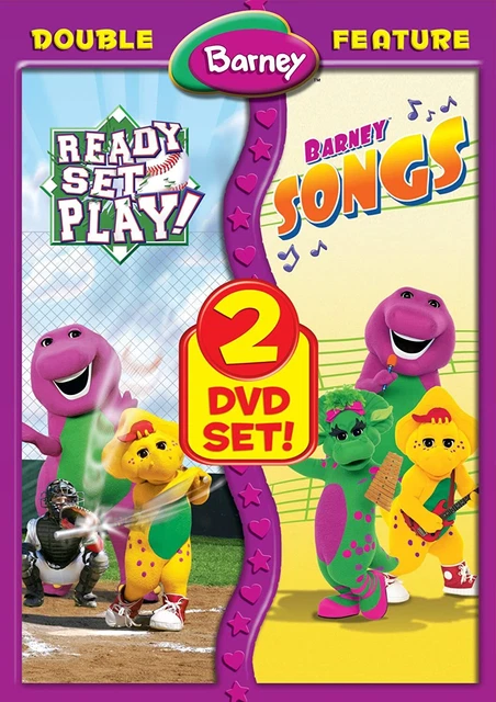 NEW BARNEY Double Feature 2 Disc DVD - Ready Set Play + Barney Songs £8 ...
