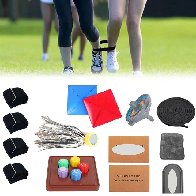 SQUID GAME 2 Six Legs Spiel Set (DDAKJI Flying Stone Gong-Gi Kreisel ...