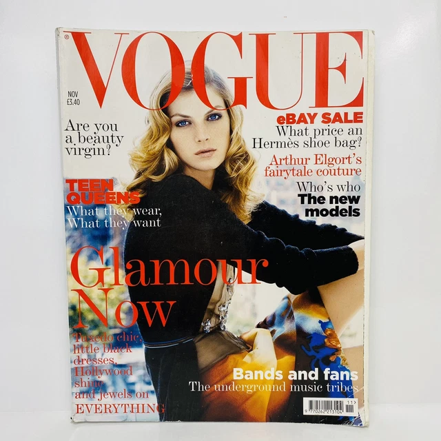 BRITISH VOGUE MAGAZINE November 2004 Angela Lindvall Lily Cole Natasha ...
