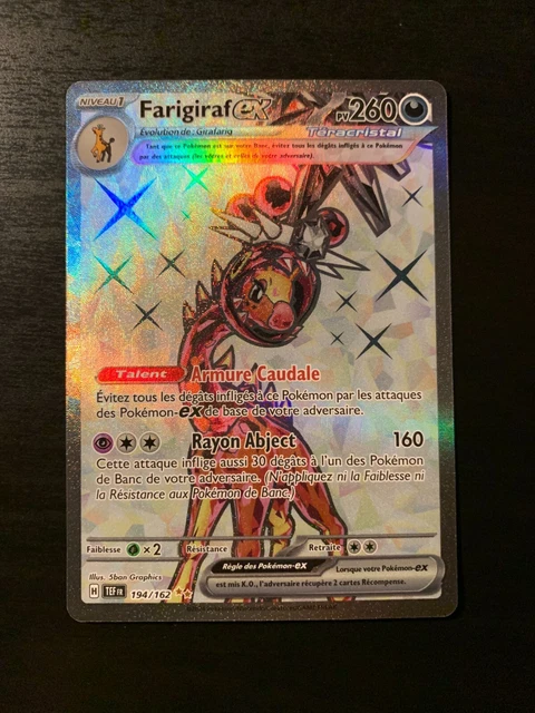 CARTE POKÉMON FARIGIRAF EX 194/162 TEF Forces Temporelles FR NEUF EUR ...