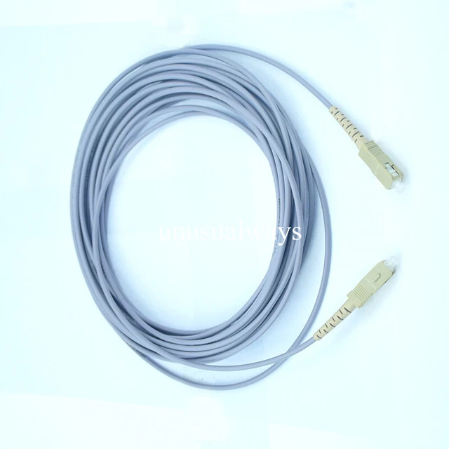 10 METERS ARMORED Multi-mode Simplex Fiber Optic Cable 62.5/125 SC UPC ...