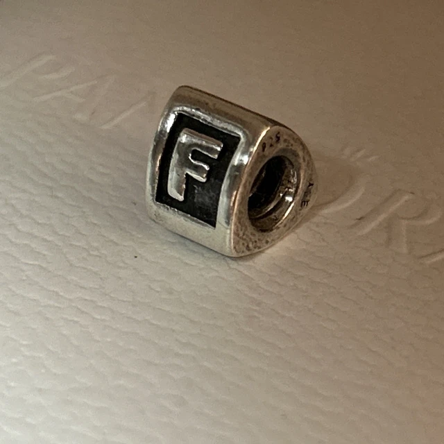 AUTHENTIC PANDORA BLOCK letter 🌟 Letter F 🌟 S925 ALE 🌟 790323F £15.61 ...