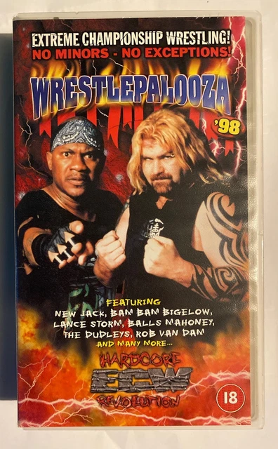 ECW WRESTLEPALOOZA 98 VHS Video Tape Delta Music Wrestling Used £13.97 ...