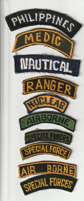 10X MIXED PHILIPPINE army special forces airborne ranger medic nuclear ...