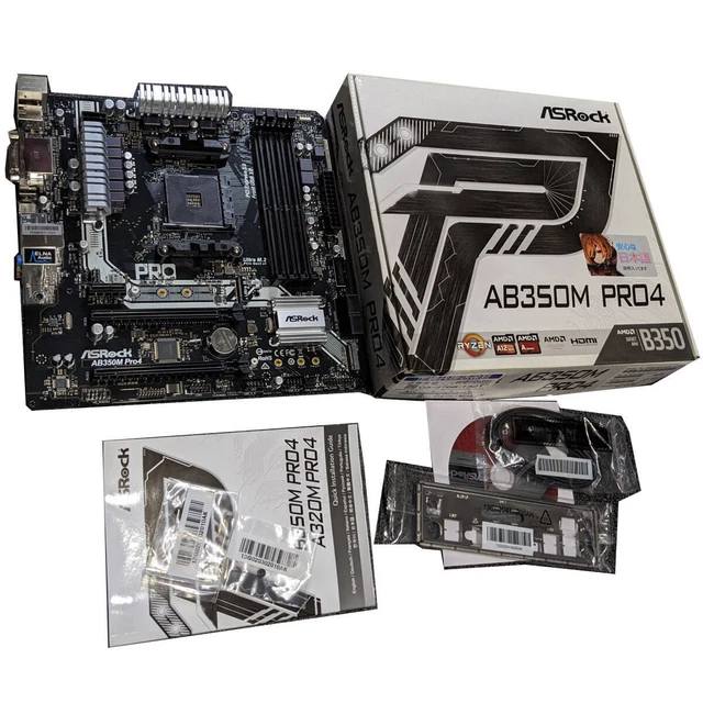 ASROCK AB350M PRO4 Socketam4 £310.19 - PicClick UK