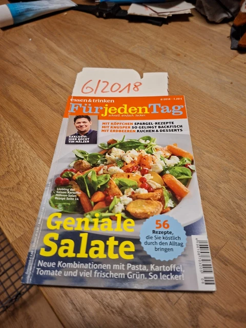 ESSEN & TRINKEN Für jeden Tag 6/2018: Tim Mälzer Rezepte Geniale Salate ...