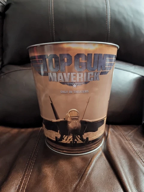 TOP GUN MAVERICK 2022 Movie Theater Tin Tub Bucket Popcorn Collectible ...