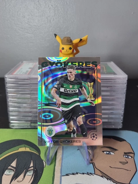 VIKTOR GYOKERES RARE 2024-25 Topps UEFA Club Competitions Rain Drops ...