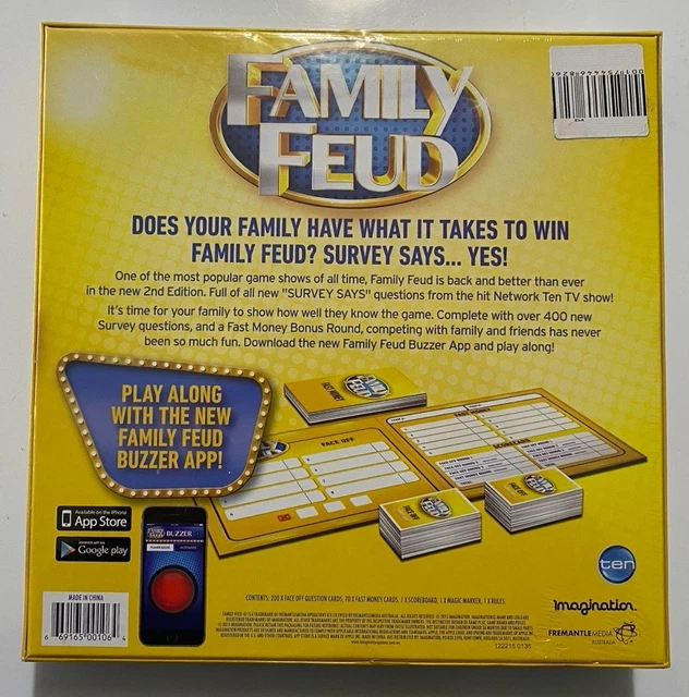 FAMILY FEUD 2ND Australian Edition 2015 Boardgame Grant Denyer ...